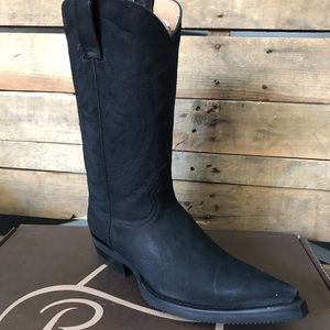 RANCHO BOOTS | Shoes | Rancho Boots Black Cowboy Boot Rubber Sole ...